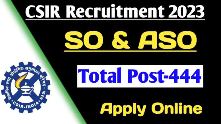 Odisha Study Point CSIR ASO Admit Card Download Link